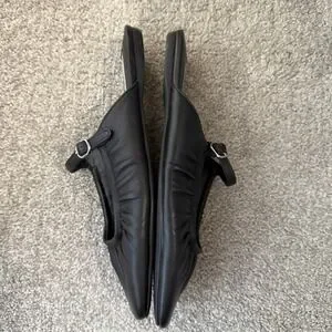 Steve Madden | Shoes | Steve Madden Gisele Genuine Leather Black Mary ...